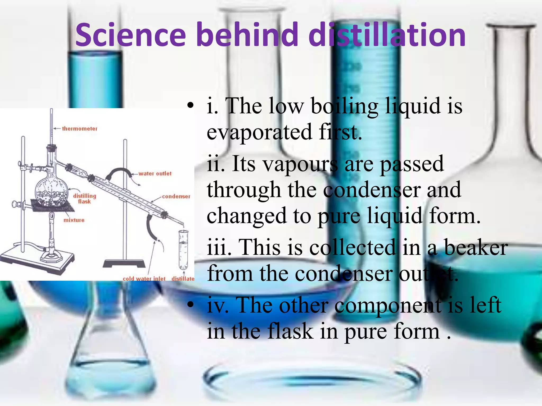 Separation of miscible and immiscible liquids | PPTX