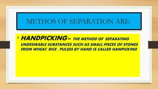 Seperation of substances | PPT