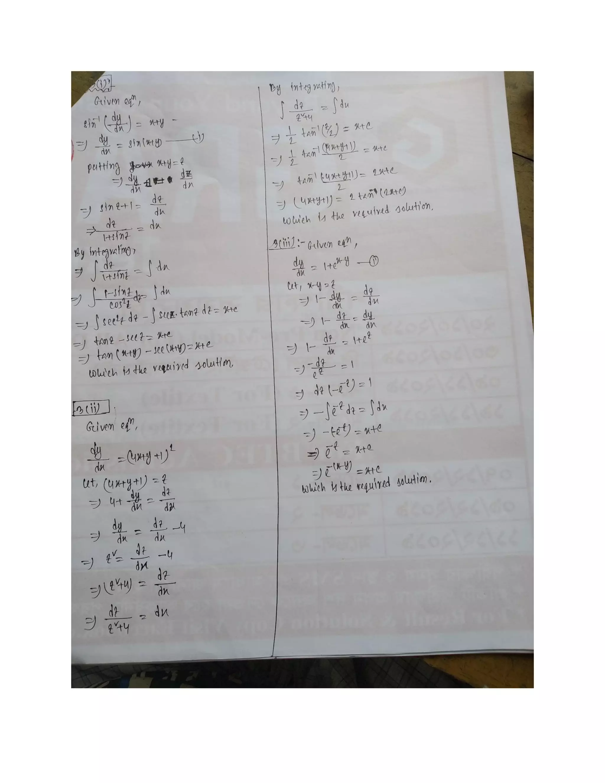 Separation of variables differential equation | PDF