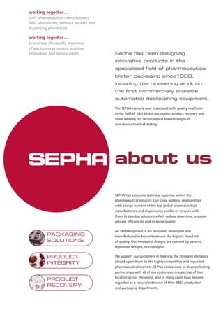Sepha Brochure | PDF