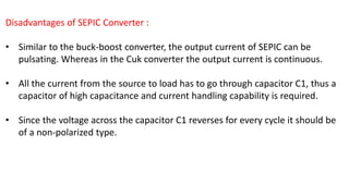 Sepic converter DC to Dc non-isolation converter | PDF