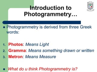 Sepl 310 introduction to aerial photography and photogrammetry | PPT