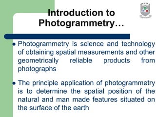 Sepl 310 introduction to aerial photography and photogrammetry | PPT