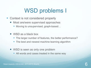 Topic modeling and WSD on the Ancora corpus | PPT