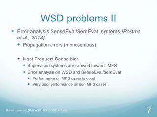 Topic modeling and WSD on the Ancora corpus | PPT