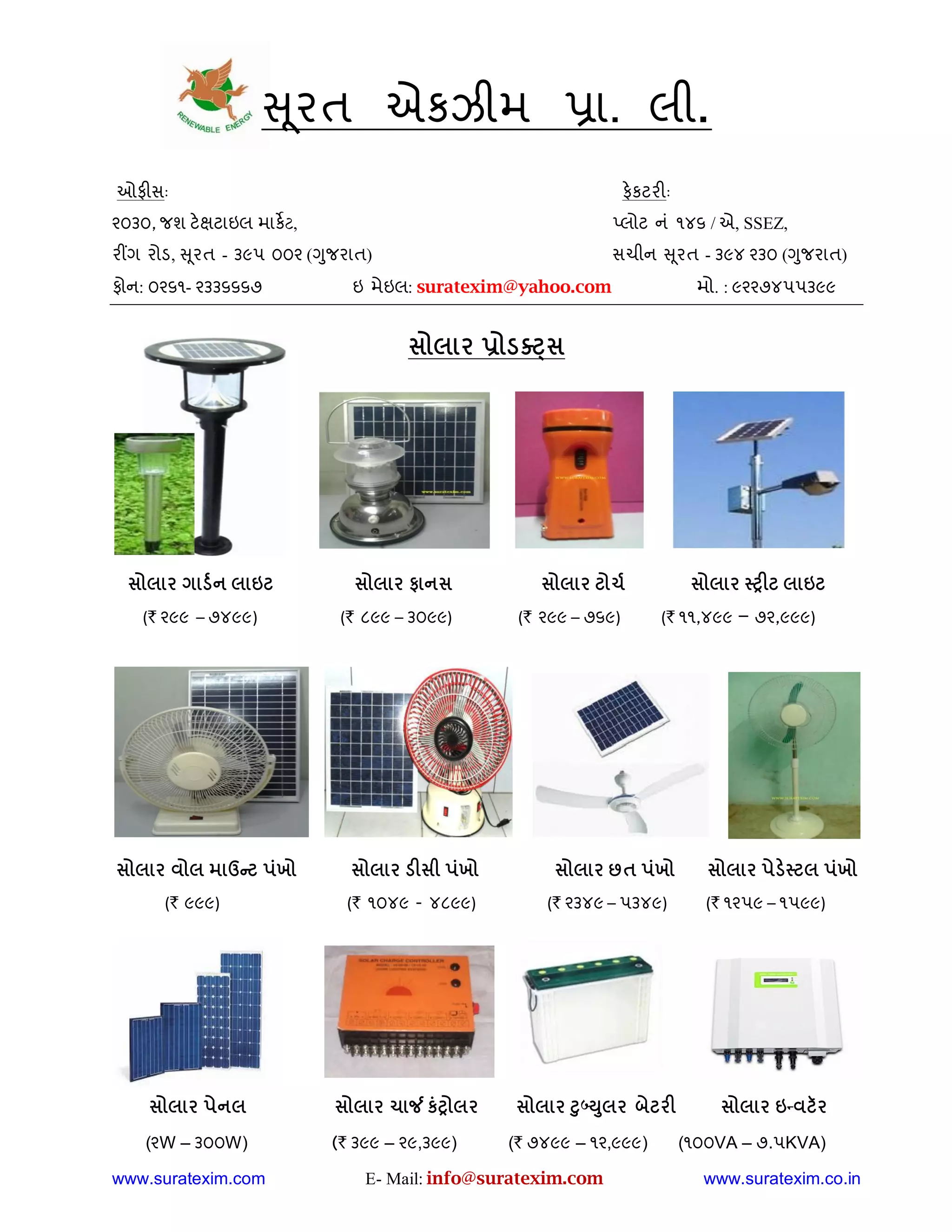 Sepl Solar Gallery (Gujarati) | PPT