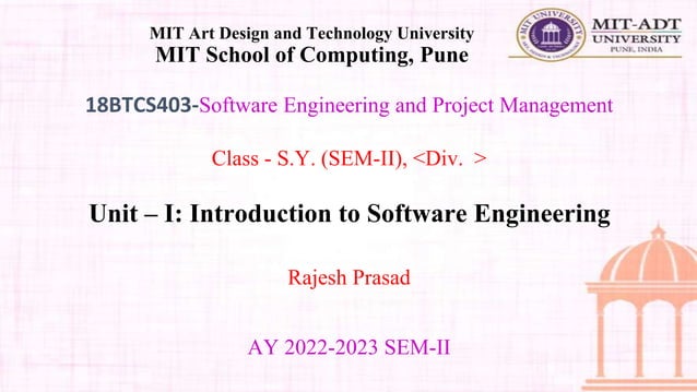 software engineering and project management unit 1 | PPT