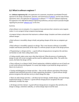 Sepm t1 | DOC | Programming Languages | Computing