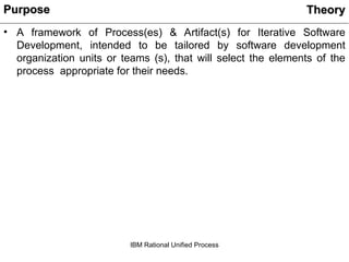IBM Rational Unified Process For Software Engineering - Introduction | PPT