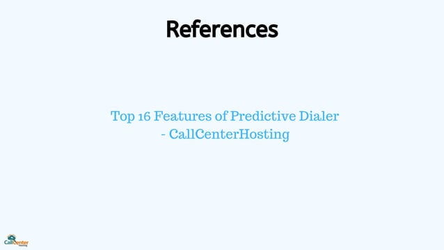 Features Of Predictive Dialer | PPT