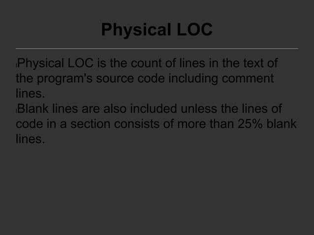 Line of Code (LOC) Matric and Function Point Matric | PPTX