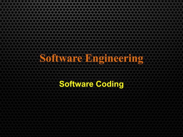 Software Coding- Software Coding | PPT | Programming Languages | Computing