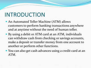 software engineering case study ATM presentation | PPT