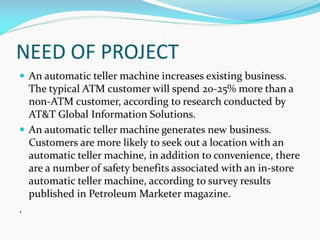 software engineering case study ATM presentation | PDF