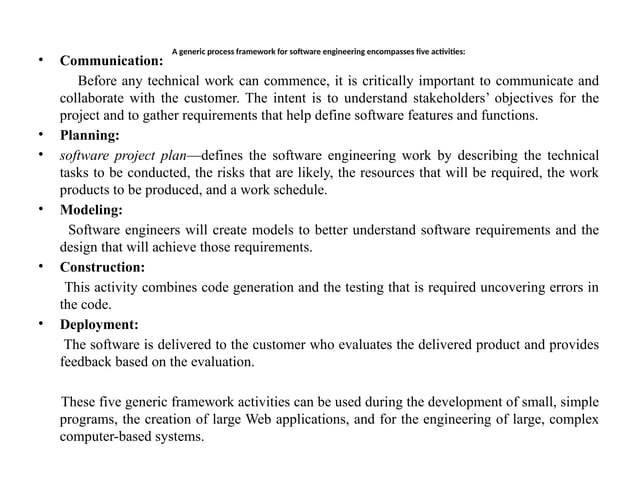 SE PPT.pptx Software Engineering Unit 1 PPT | PPTX