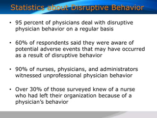 SEPRA Webinar Series - Disruptive Physician Behavior | PPT