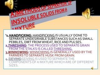 Sepration of substances | PPTX
