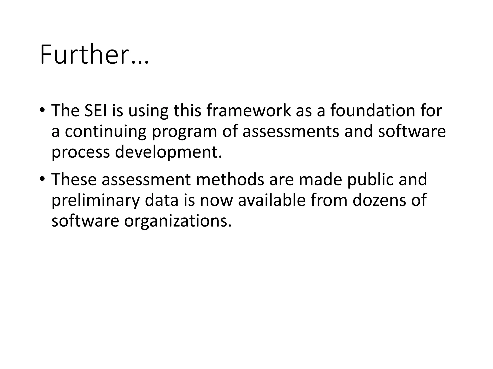Characterizing the Software Process: A Maturity Framework | PPTX