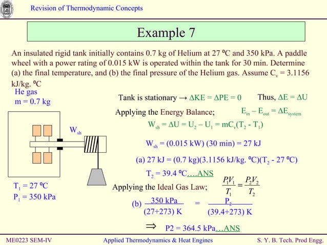 Thermodynamics Problems Chapter 1