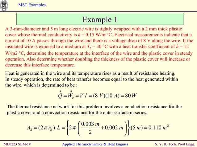 Se prod thermo_examples_mst | PPT | Physics | Science
