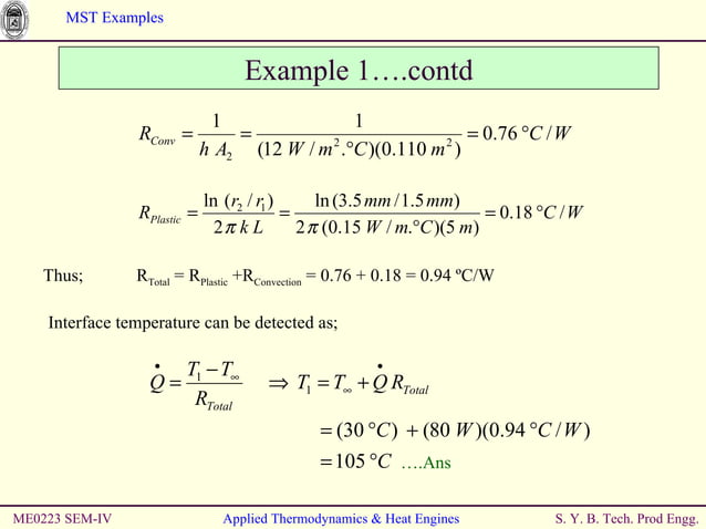Se prod thermo_examples_mst | PPT | Physics | Science