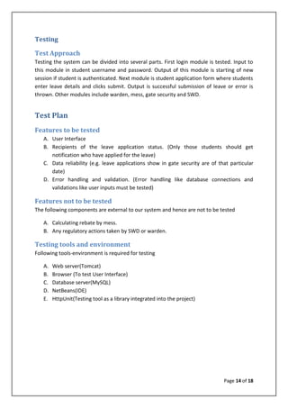 SE project final report | PDF