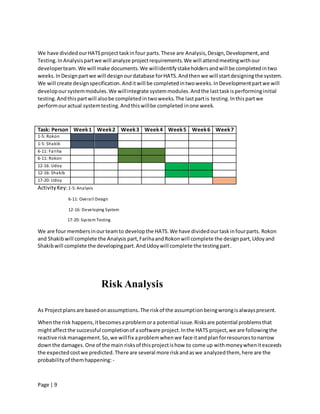 Software Engineering Project Report. Help for Admission Test Students ...