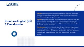 Materi Structure English dan Pseudocode 1 | PDF