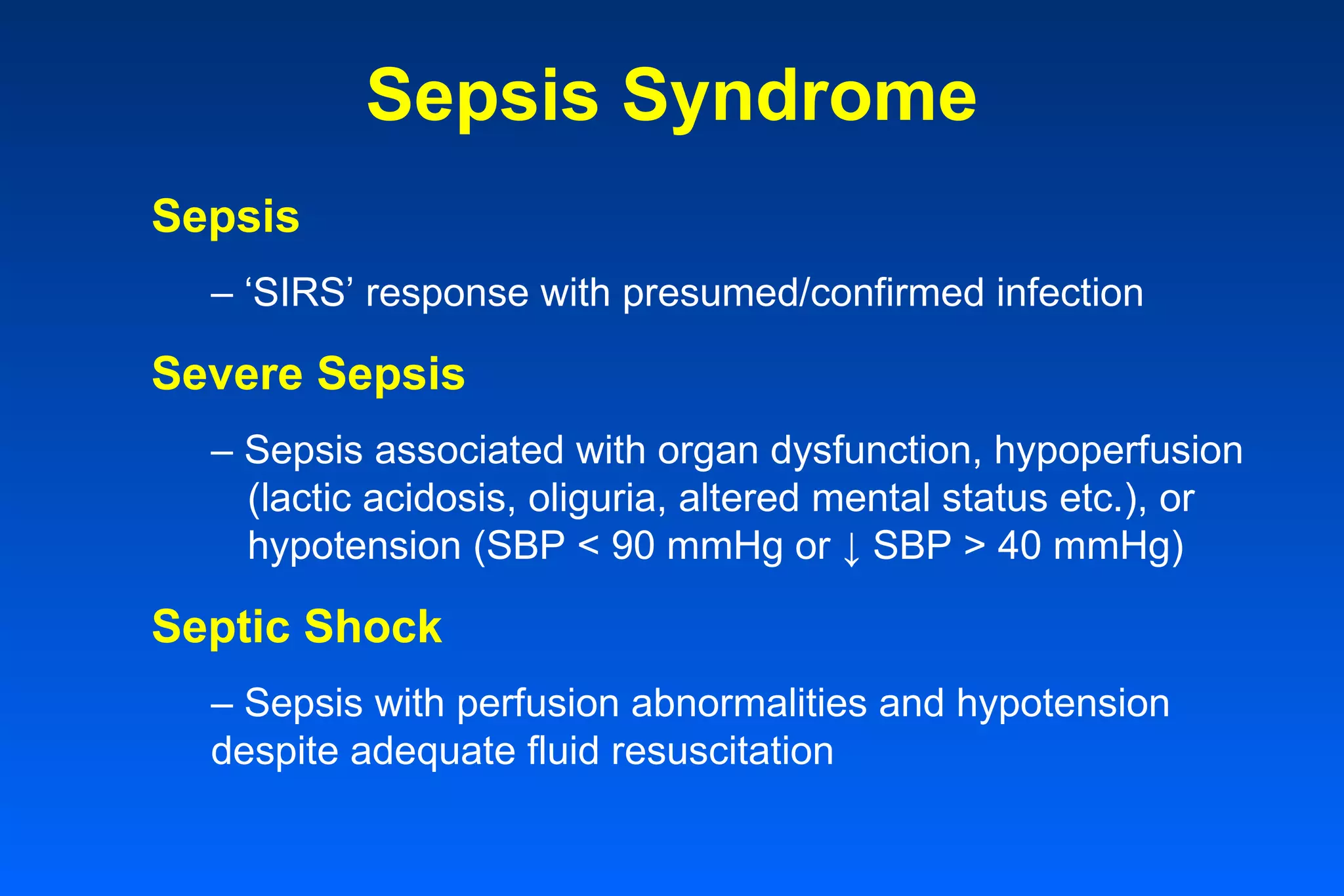Sepsis | PPT