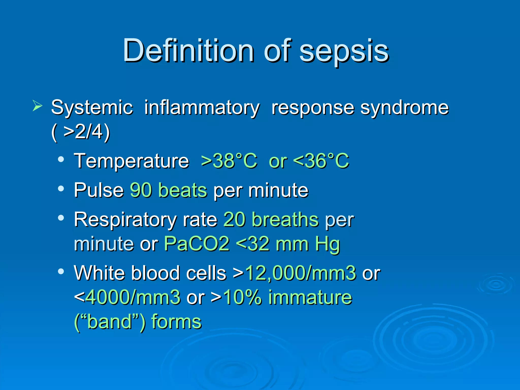 Sepsis | PPT