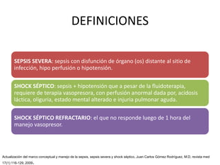 Sepsis y Sindrome de falla multiorganica | PPT