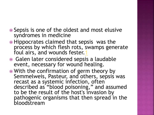 Sepsis newer aspects | PPT