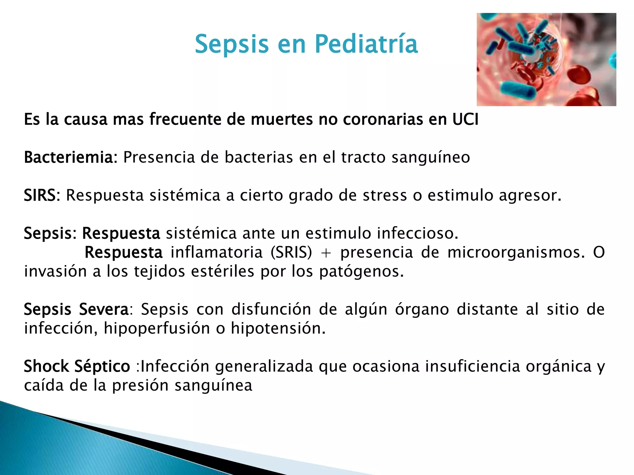Sepsis en Pediatria | PPTX