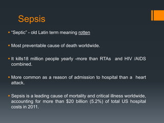 Sepsis. dr.vinod kumar | PPTX