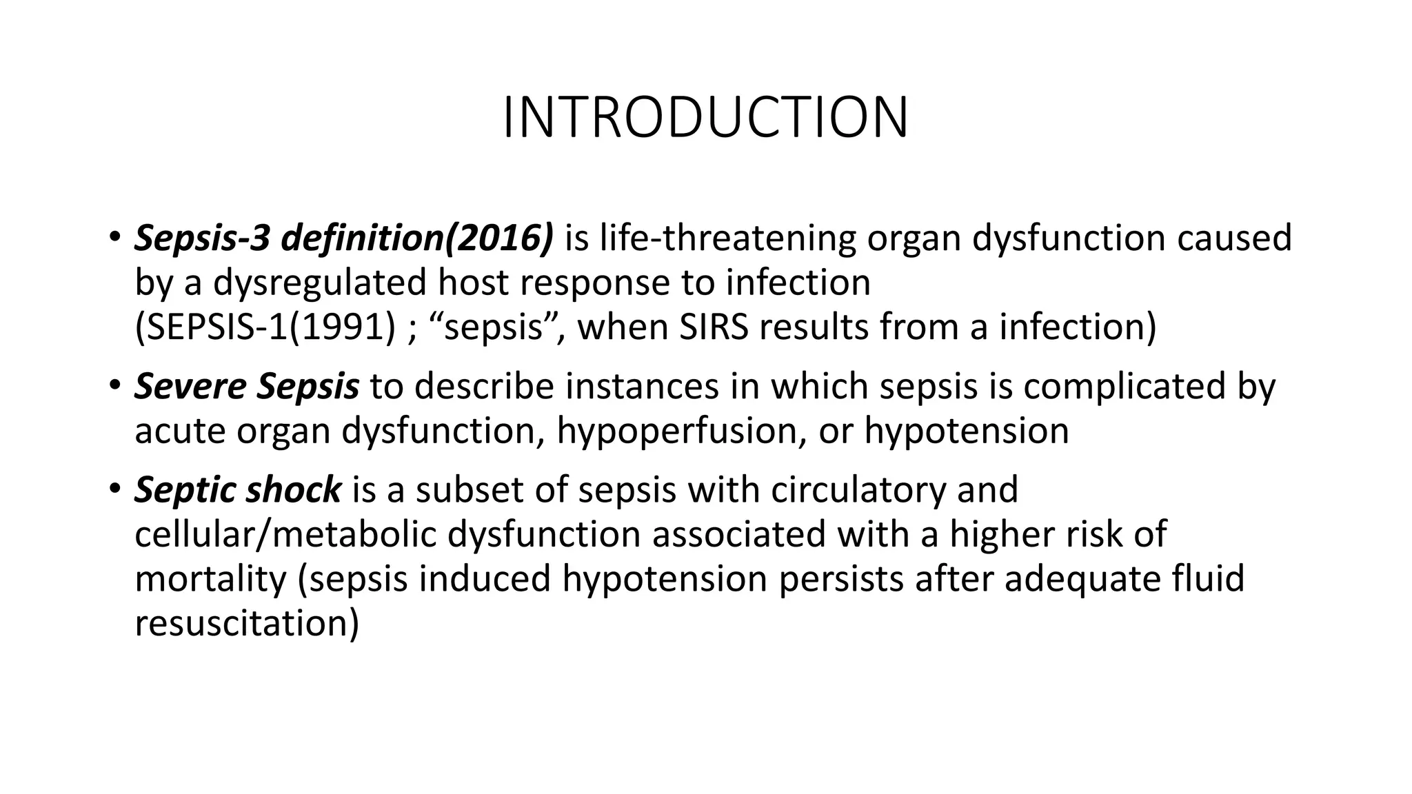 Sepsis | PPTX