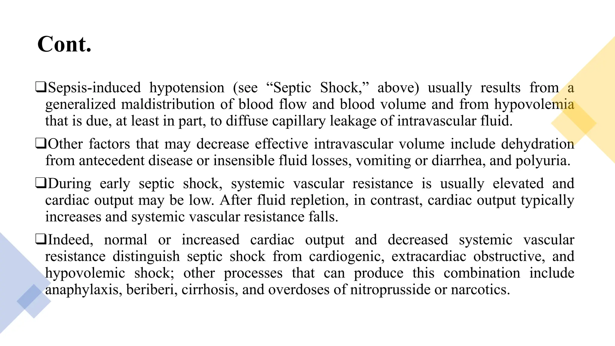 sepsis and septic shock | PPTX