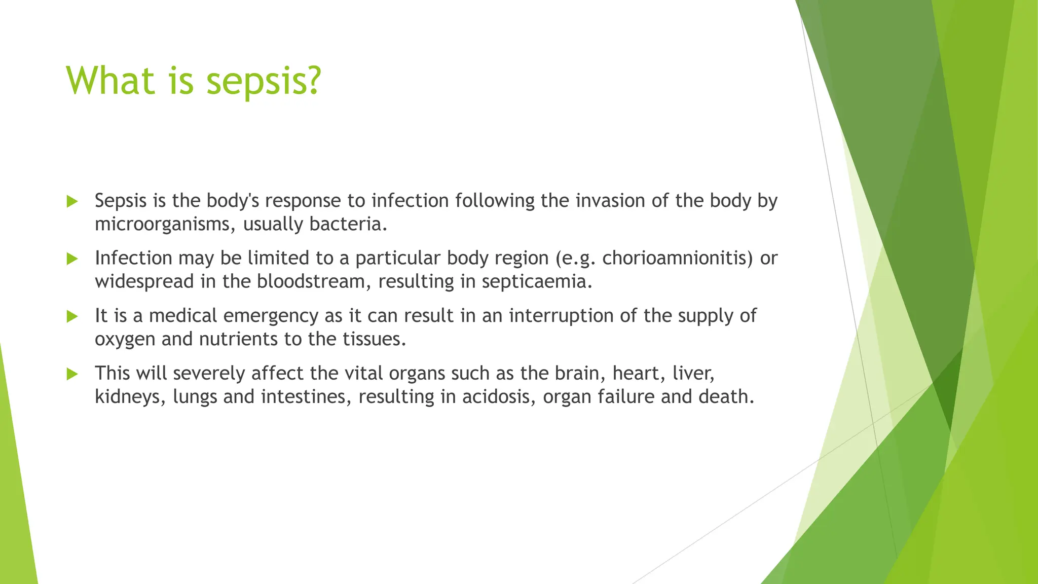 Maternal Sepsis- objective, management, preventive measures | PDF