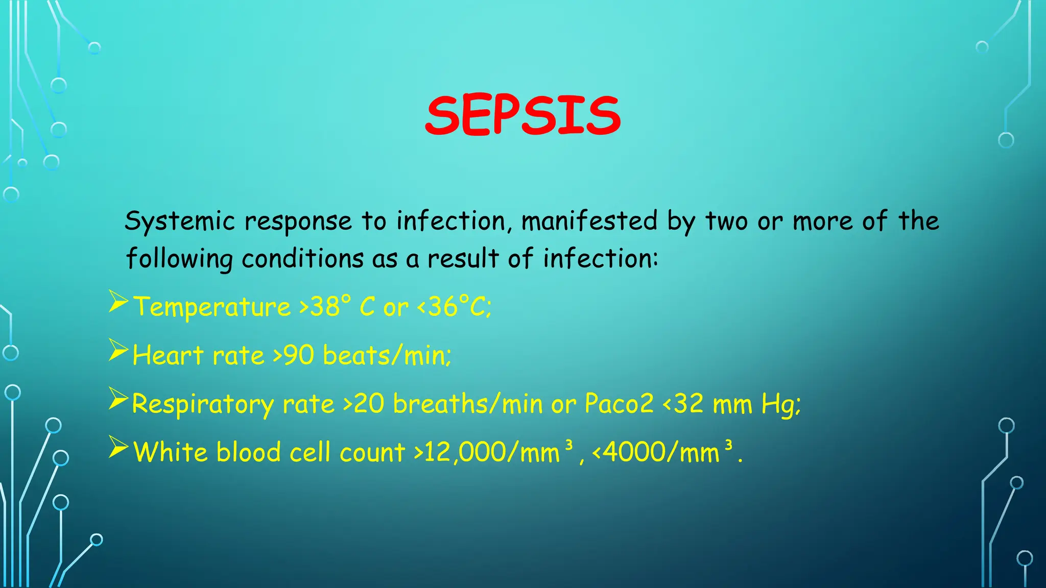 PATHOPHYSIOLOGY AND MANAGEMENT OF SEPSIS | PPTX