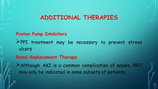 PATHOPHYSIOLOGY AND MANAGEMENT OF SEPSIS | PPTX