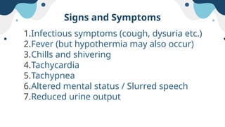 Sepsis : When an Infection becomes Fatal | PPTX