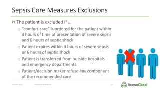 Sepsis Core Quality Measures Webinar | PPTX