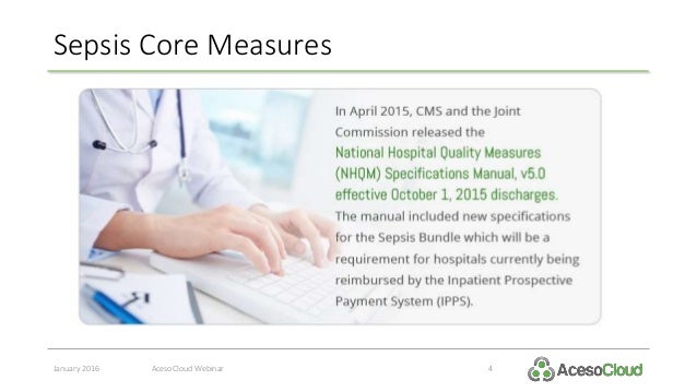 Sepsis Core Quality Measures Webinar
