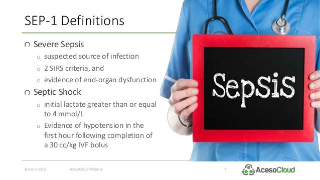 Sepsis Core Quality Measures Webinar