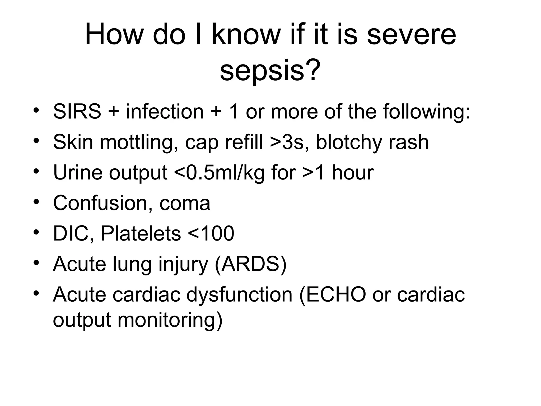 Sepsis & Medical Hdu | PPT