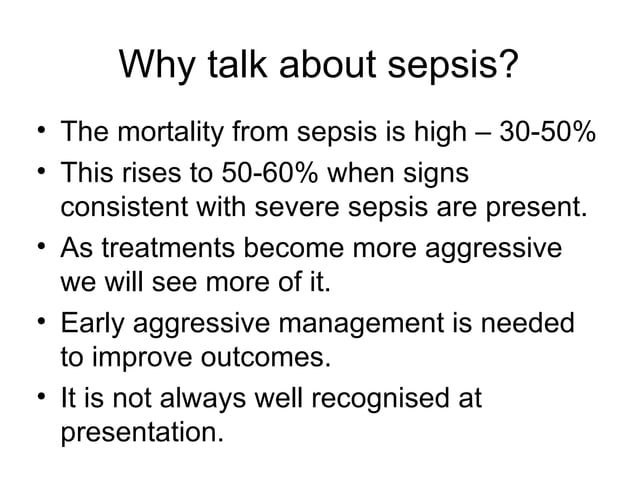Sepsis & Medical Hdu | PPT | Lung and Respiratory Health | Diseases and ...