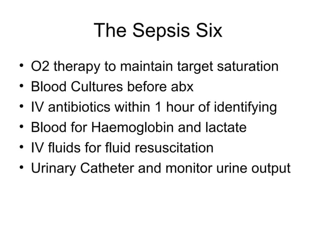 Sepsis & Medical Hdu | PPT | Lung and Respiratory Health | Diseases and ...