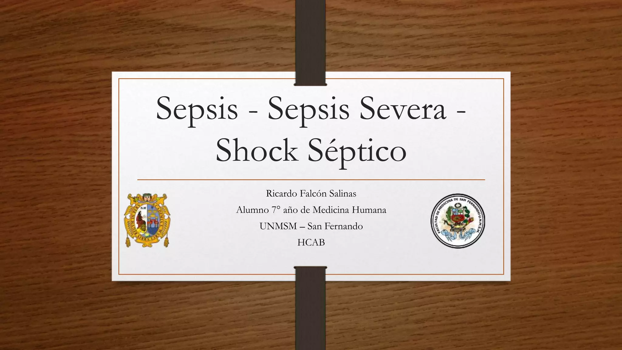 Sepsis sepsis severa - shock séptico | PPT