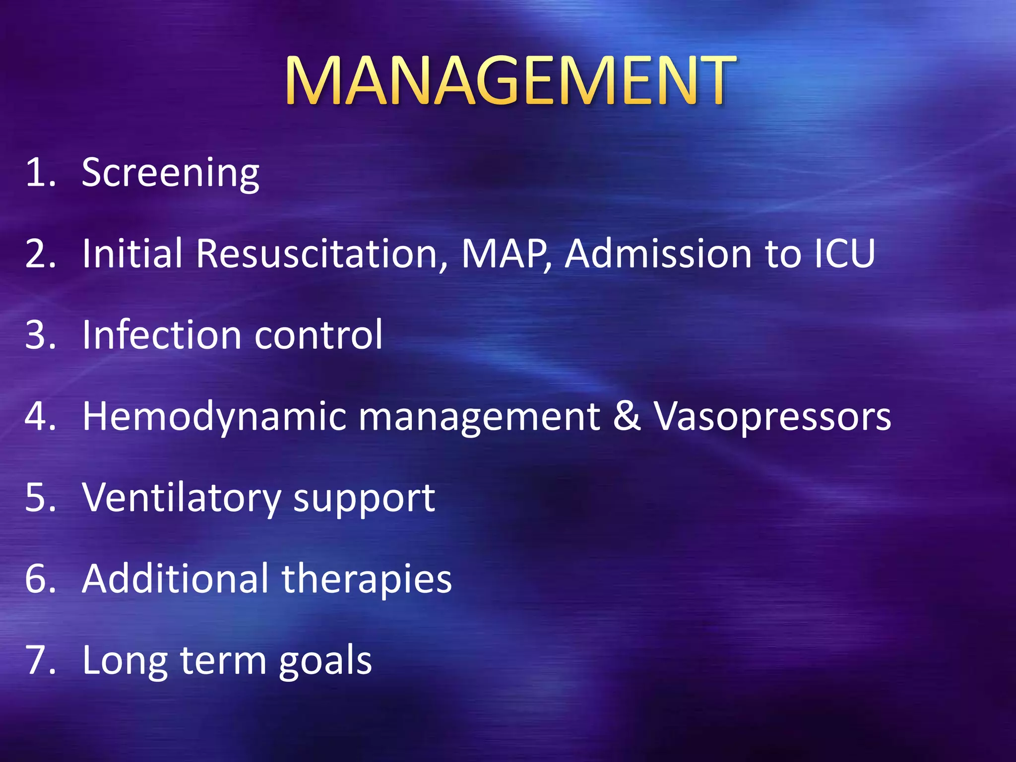 sepsis lecture | PPTX
