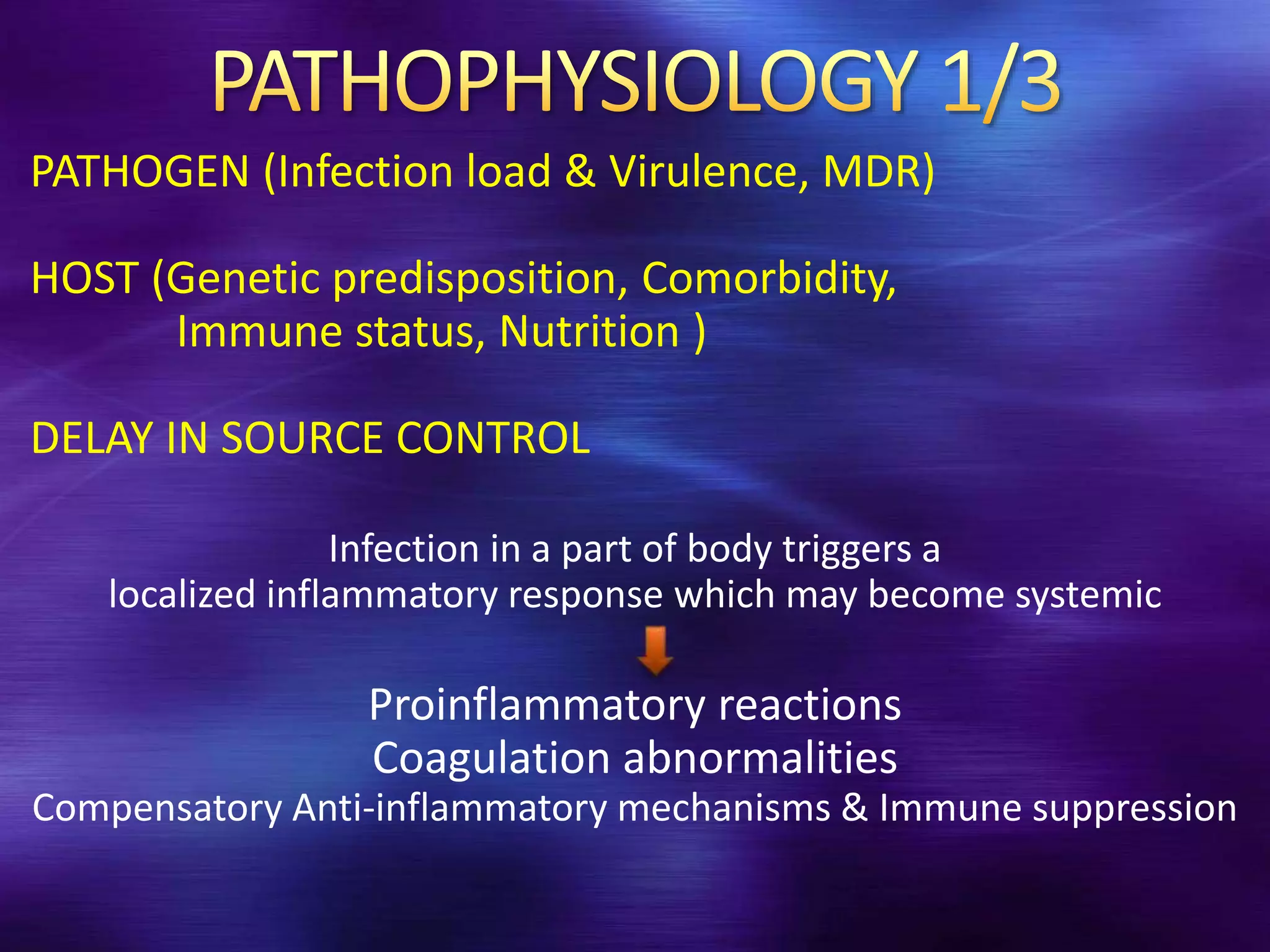 sepsis lecture | PPTX