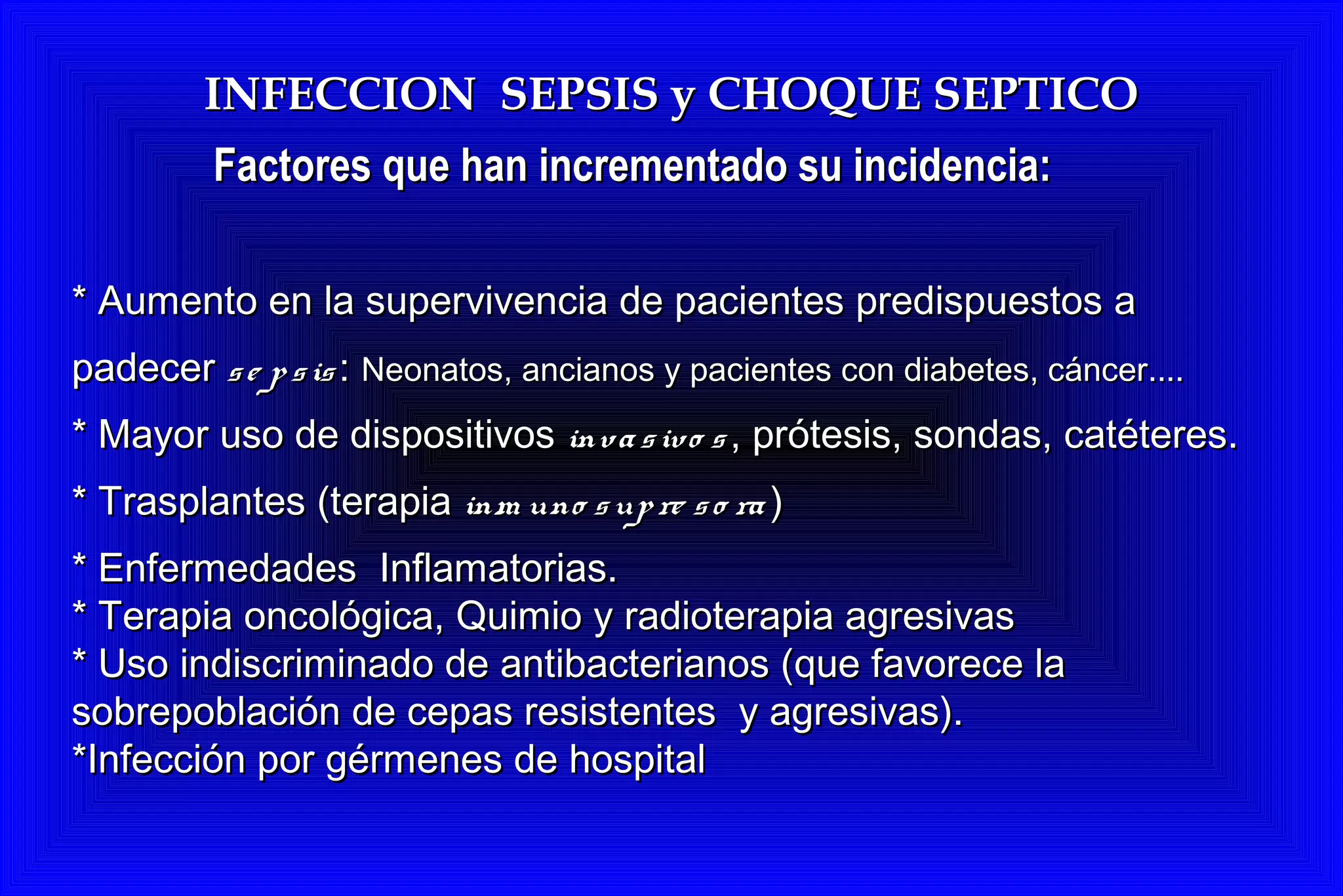 Sepsis, Shock Septico, FMO | PPT